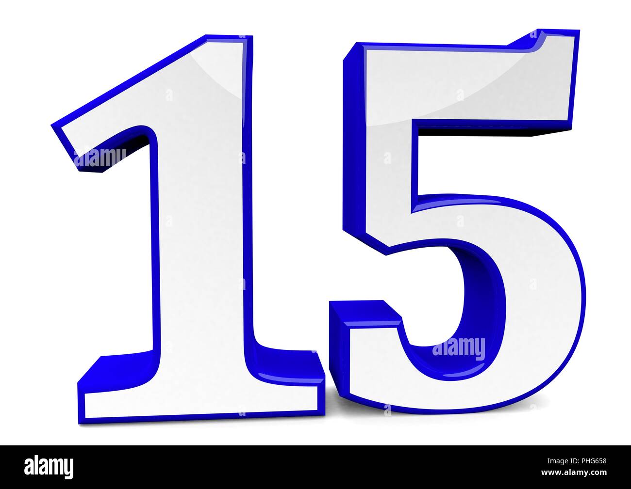 big blue number Stock Photo - Alamy