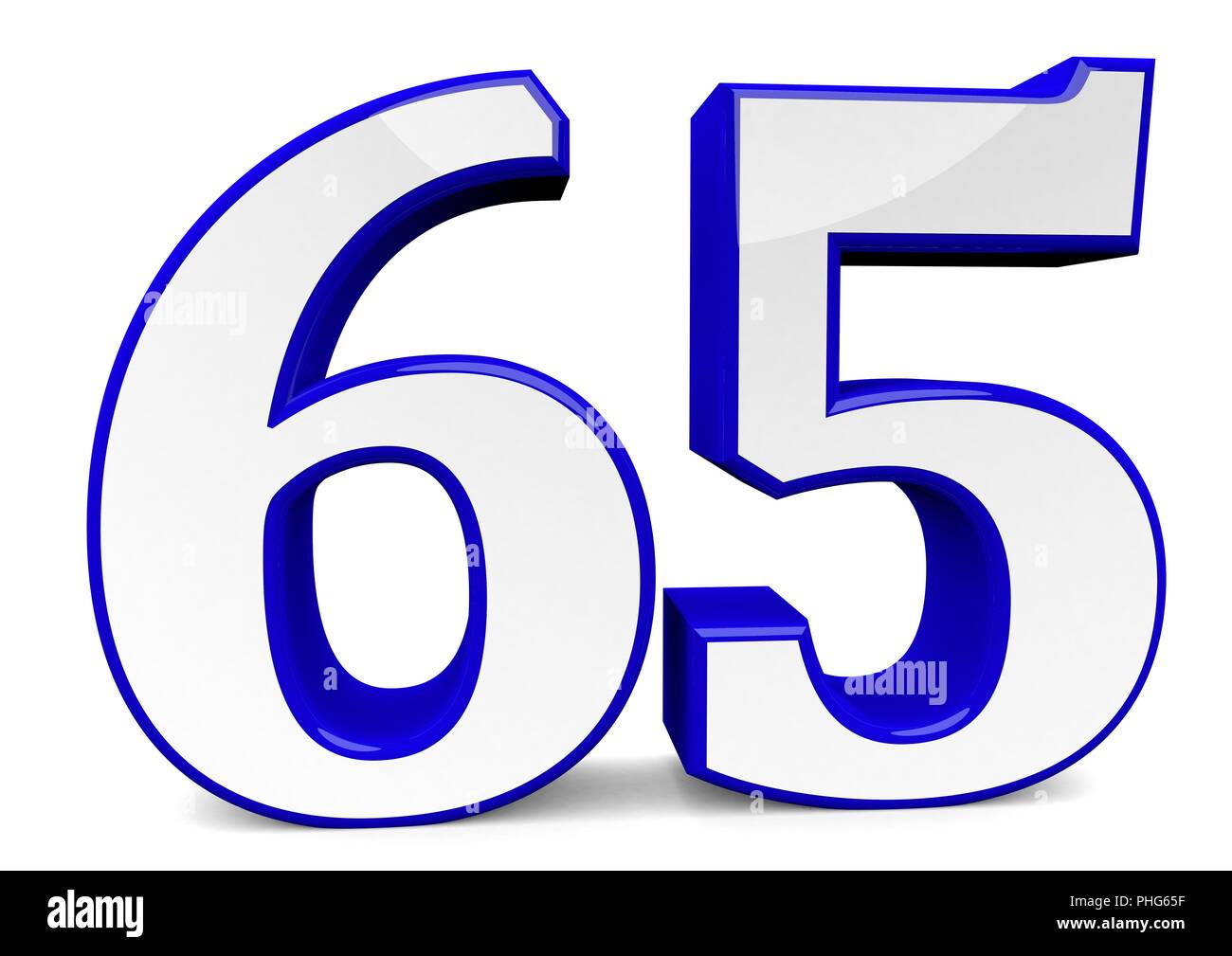 big blue number Stock Photo - Alamy