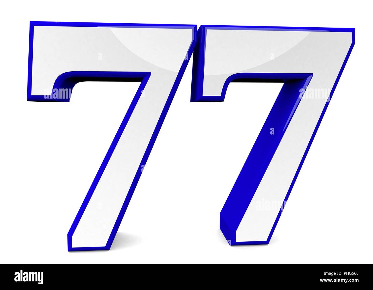 big blue number Stock Photo - Alamy