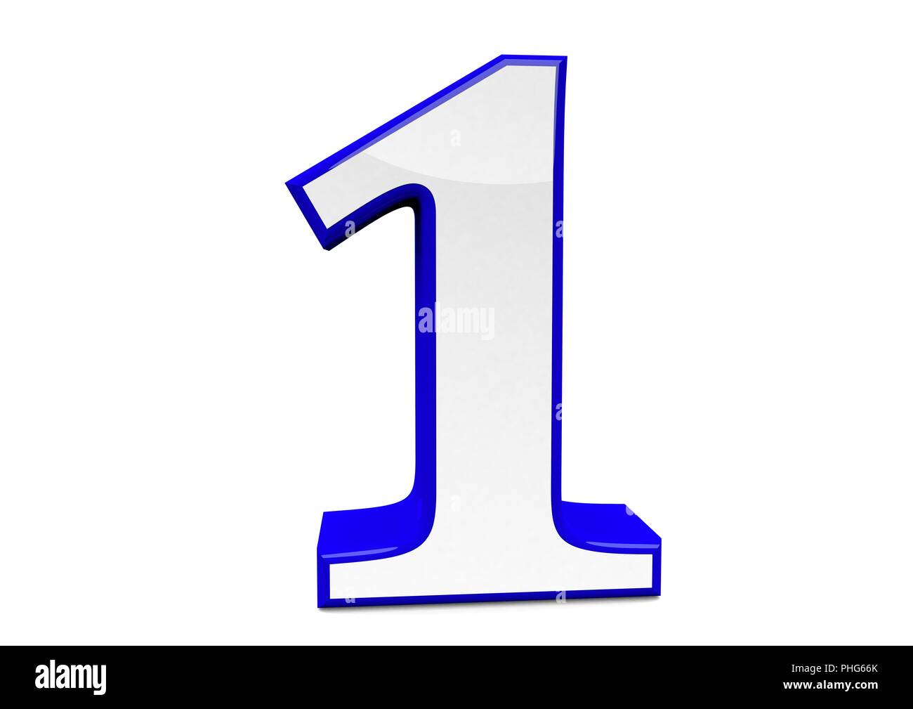 big blue number Stock Photo - Alamy