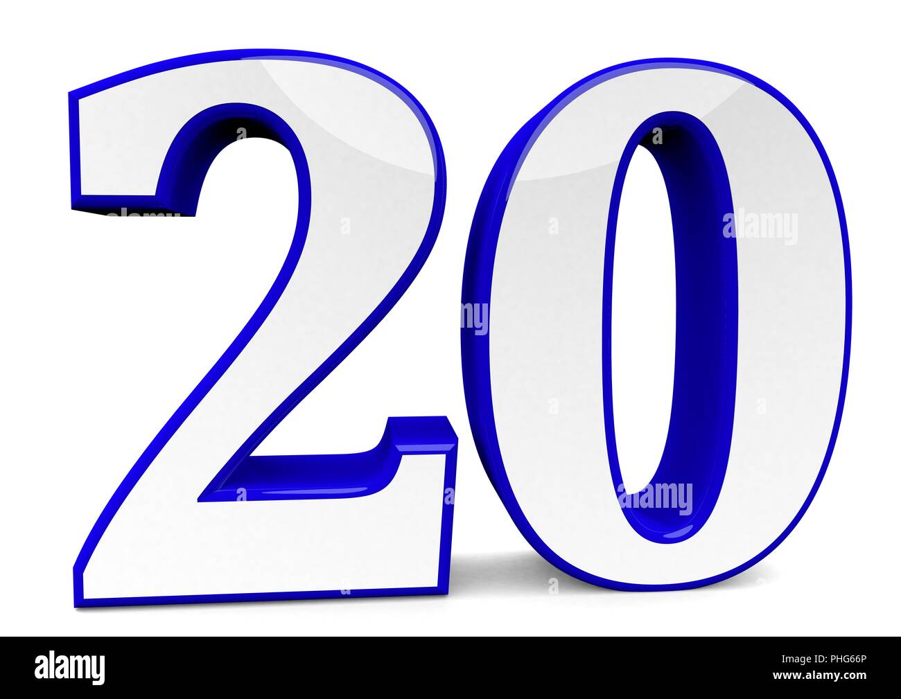 big blue number Stock Photo - Alamy