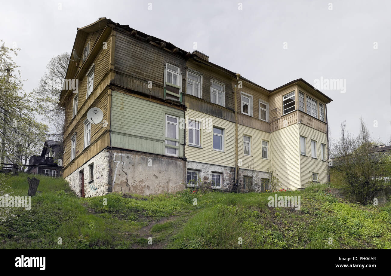 Old wooden home with rotten wall Stock Photo - Alamy