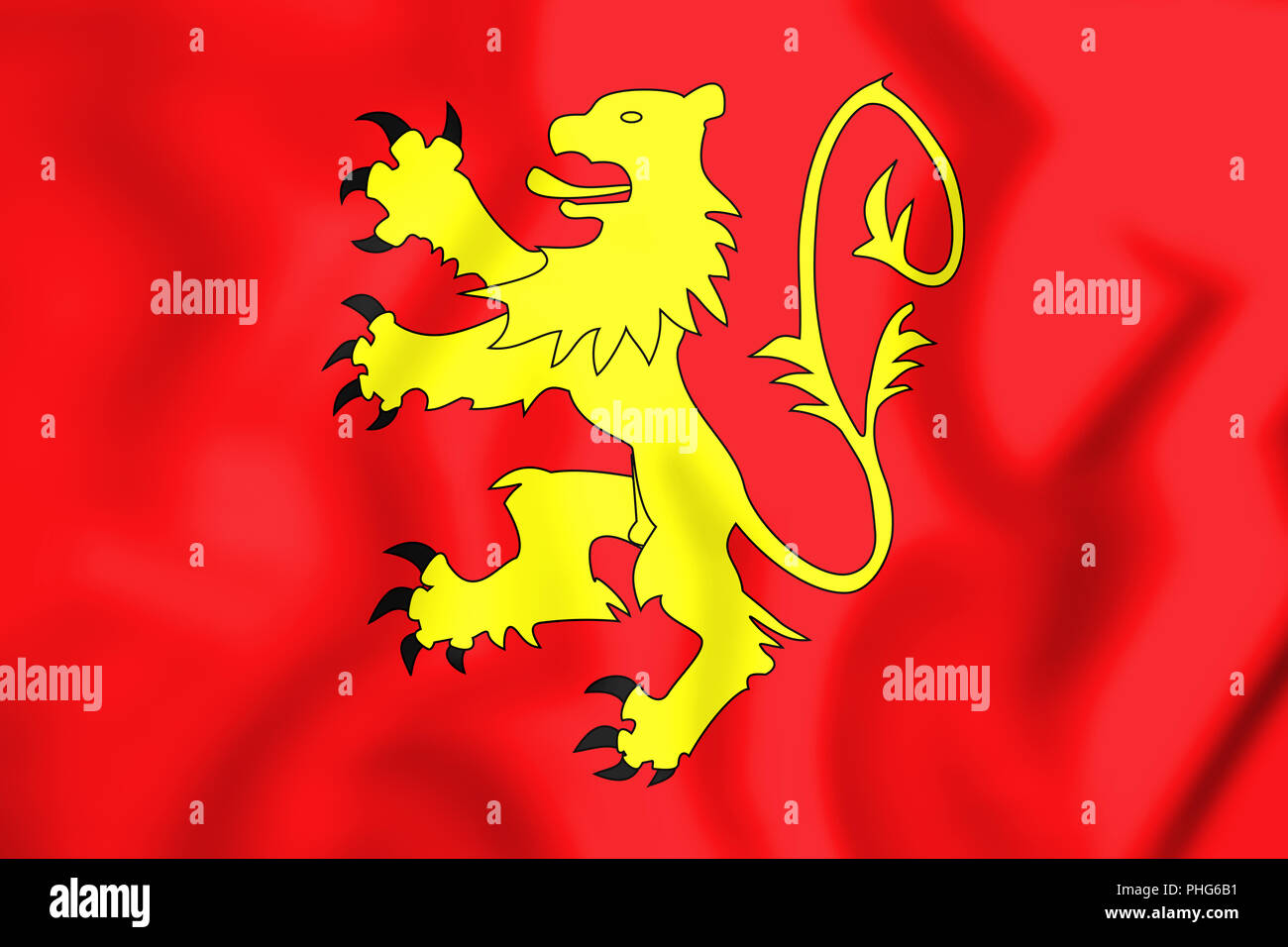 3D Flag of Valletta, Malta. 3D Illustration Stock Photo - Alamy