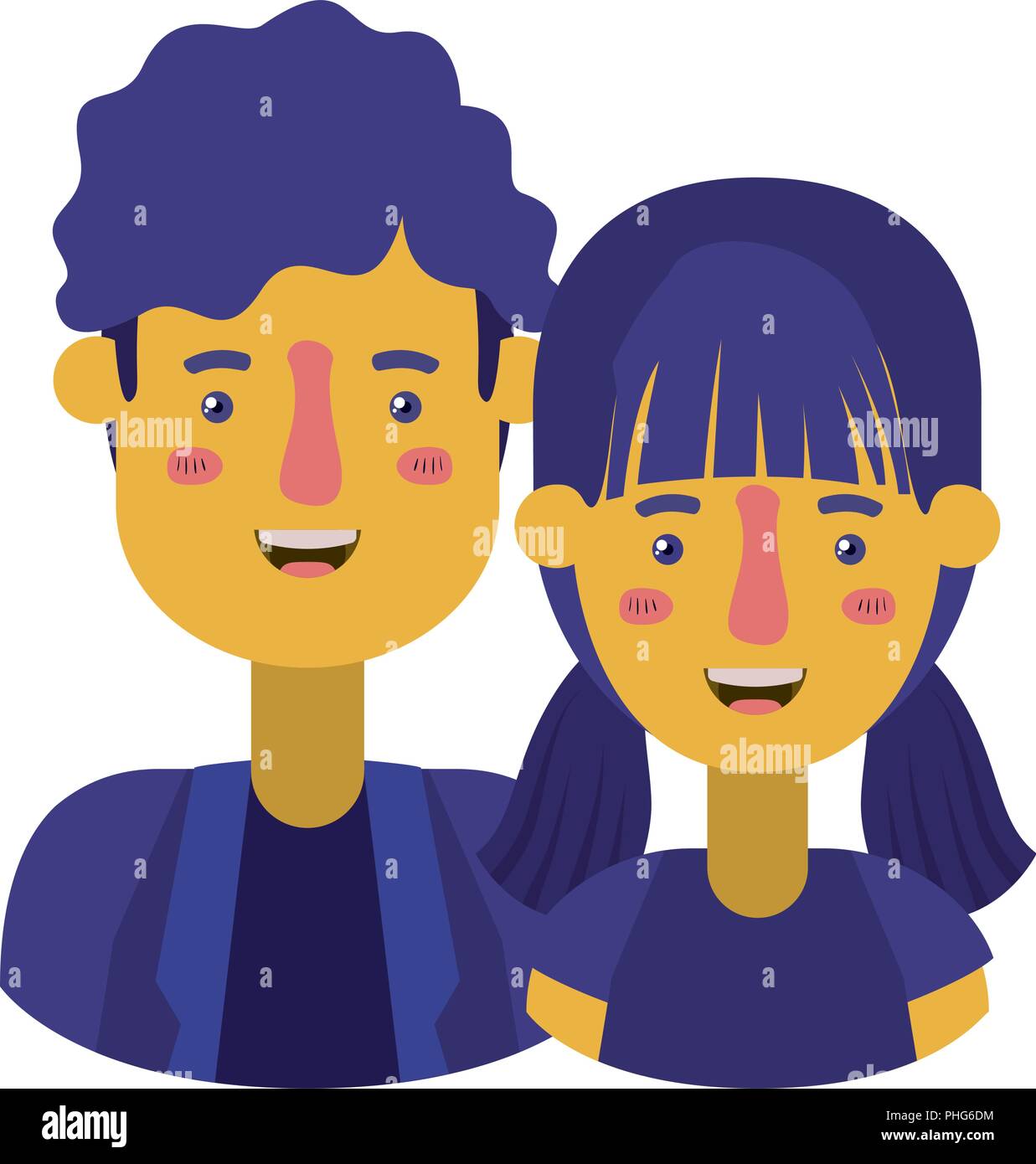 couple avatar characters icons Stock Vector Image & Art - Alamy