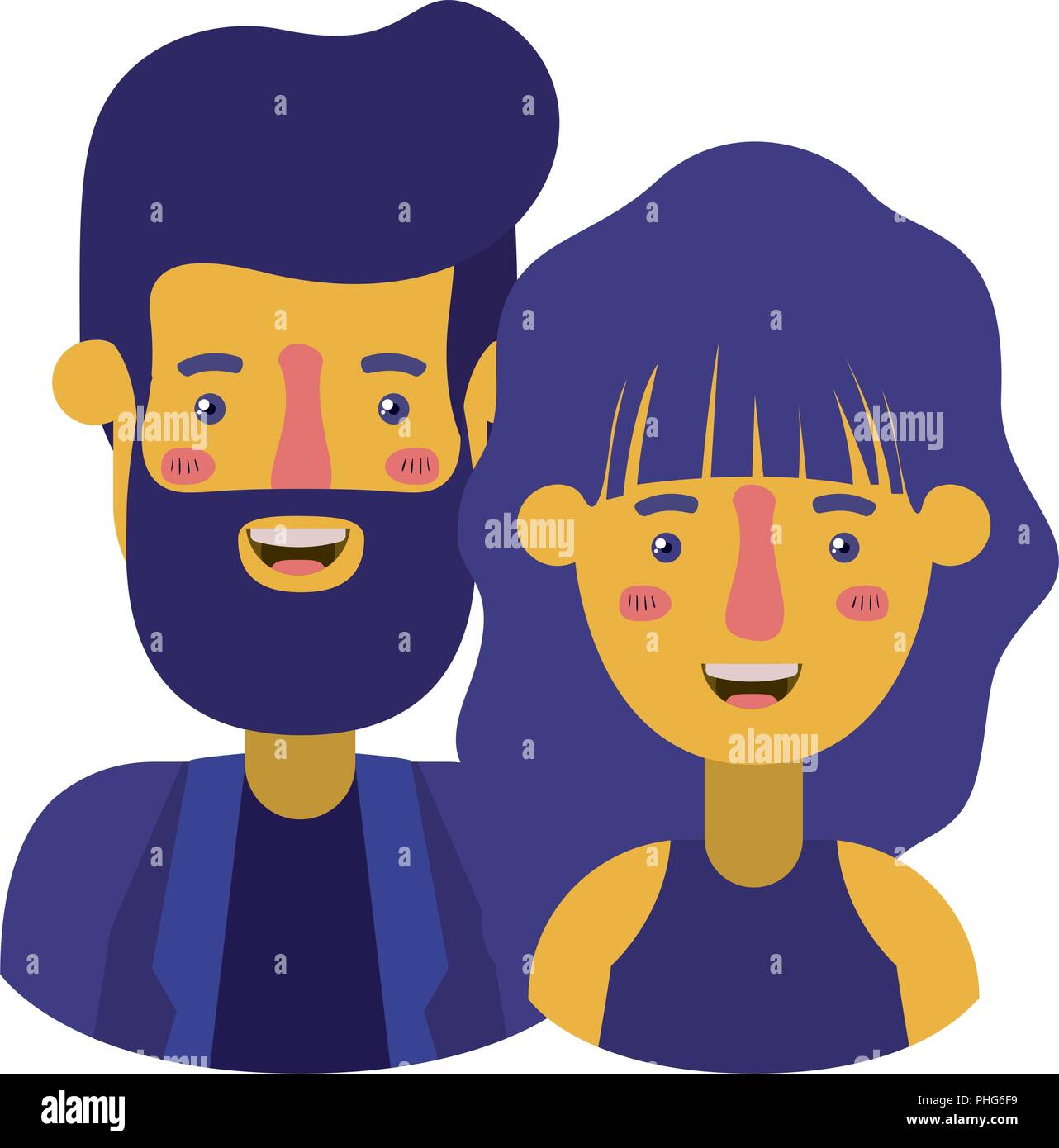 couple avatar characters icons Stock Vector Image & Art - Alamy