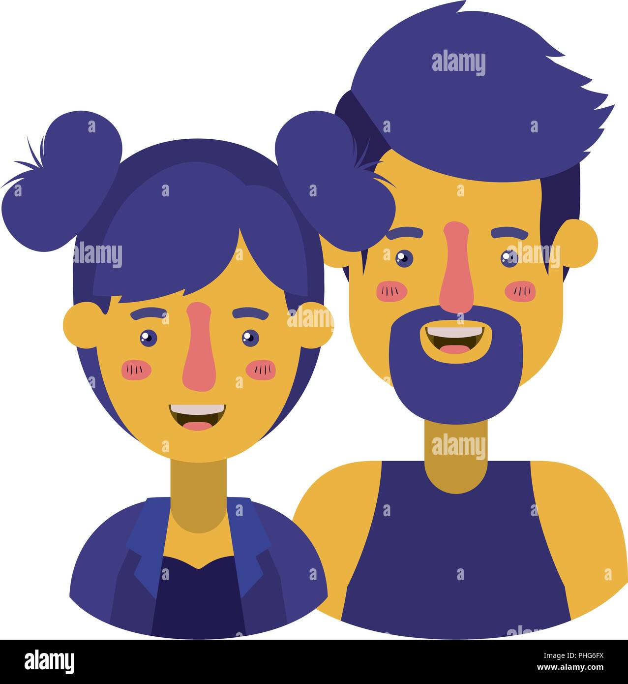 couple avatar characters icons Stock Vector Image & Art - Alamy