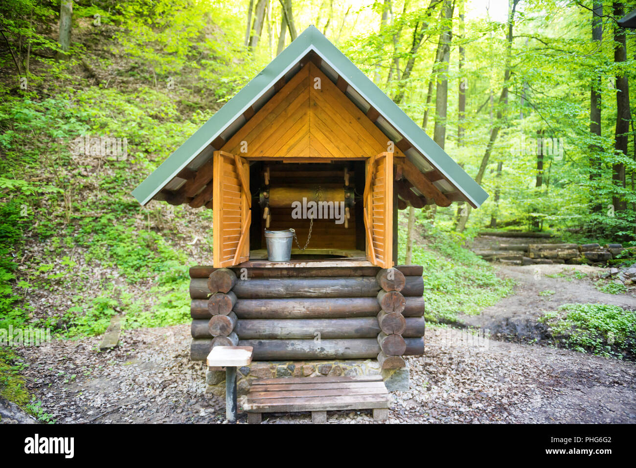 Old well ancient draw hi-res stock photography and images - Alamy