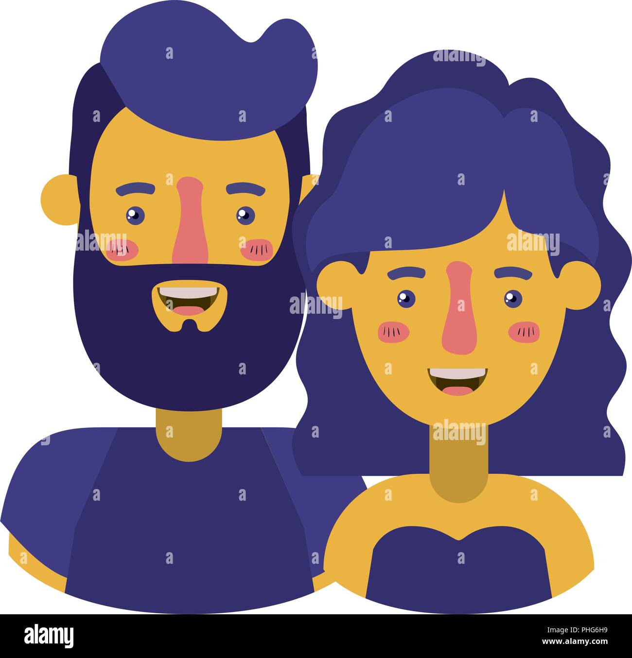couple avatar characters icons Stock Vector Image & Art - Alamy