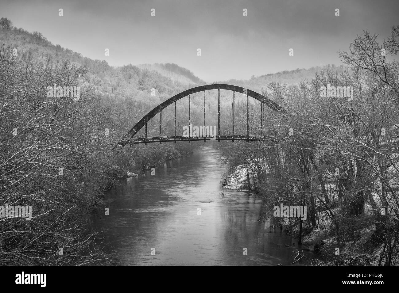 Arched Bridge Prestonsburg Stock Photo - Alamy