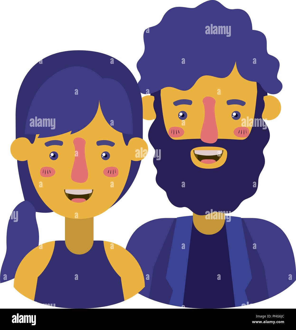 couple avatar characters icons Stock Vector Image & Art - Alamy