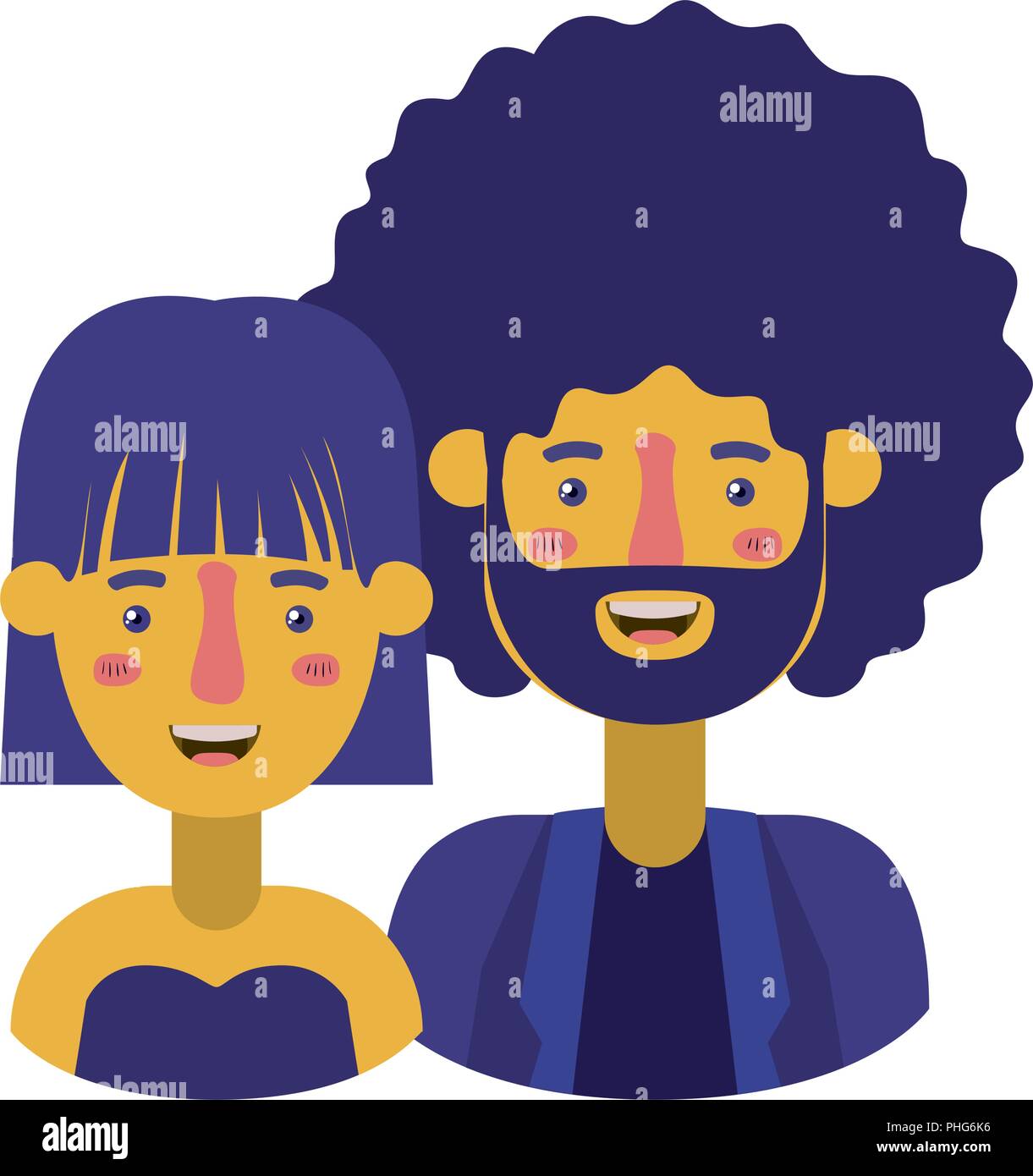 couple avatar characters icons Stock Vector Image & Art - Alamy