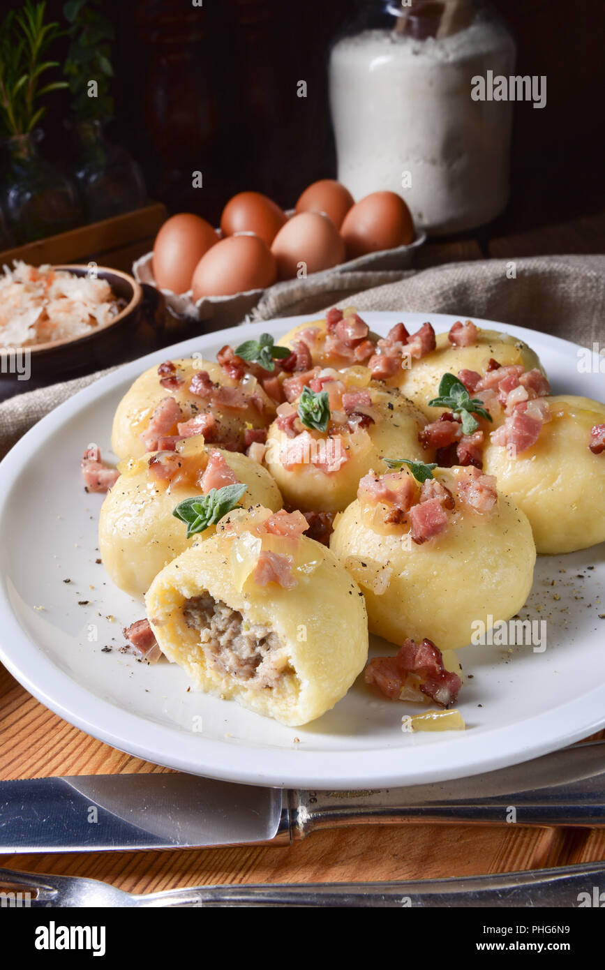 Pyzy are a type of polish dumpling Stock Photo - Alamy