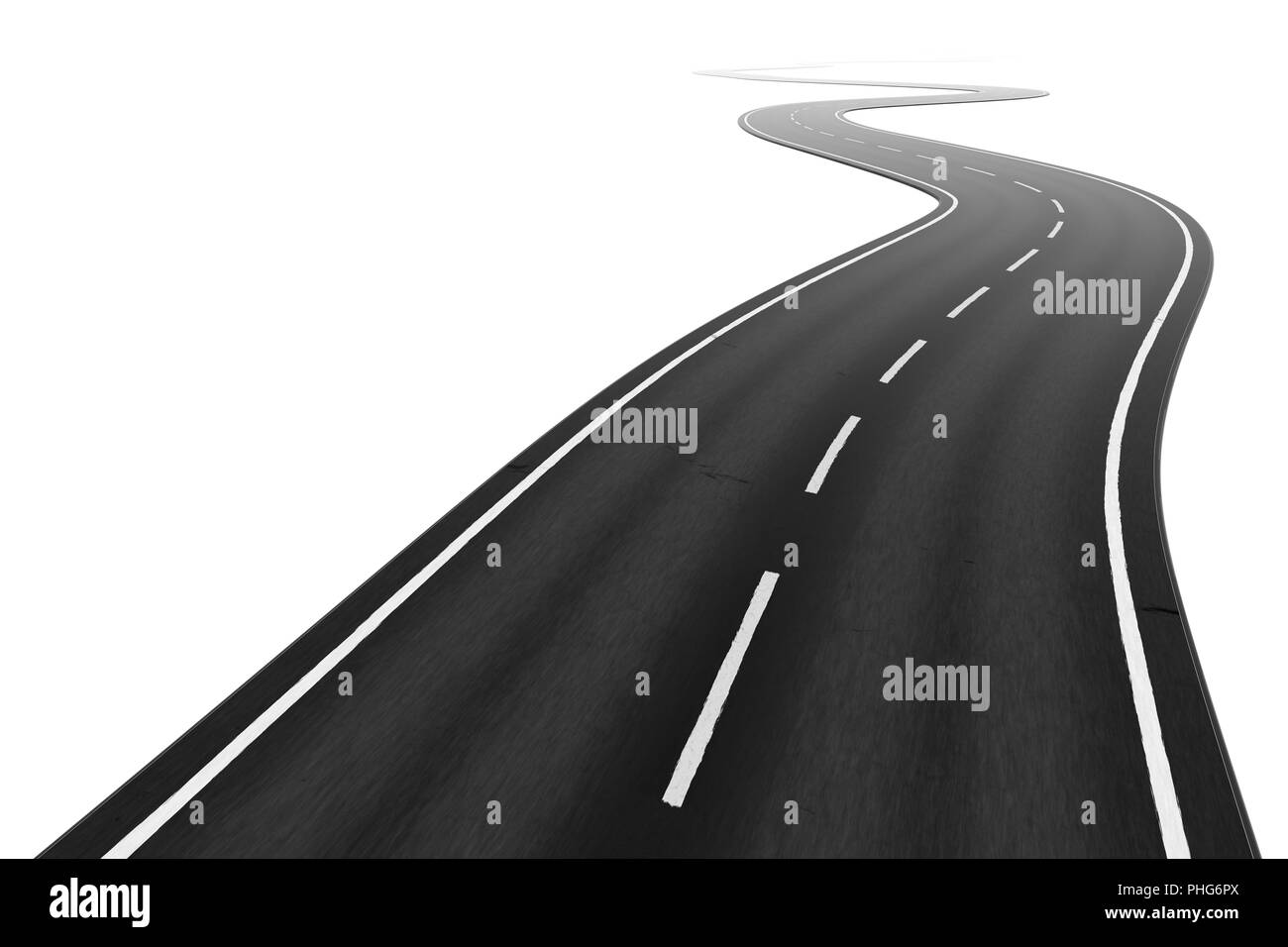 A winding road Black and White Stock Photos & Images - Alamy