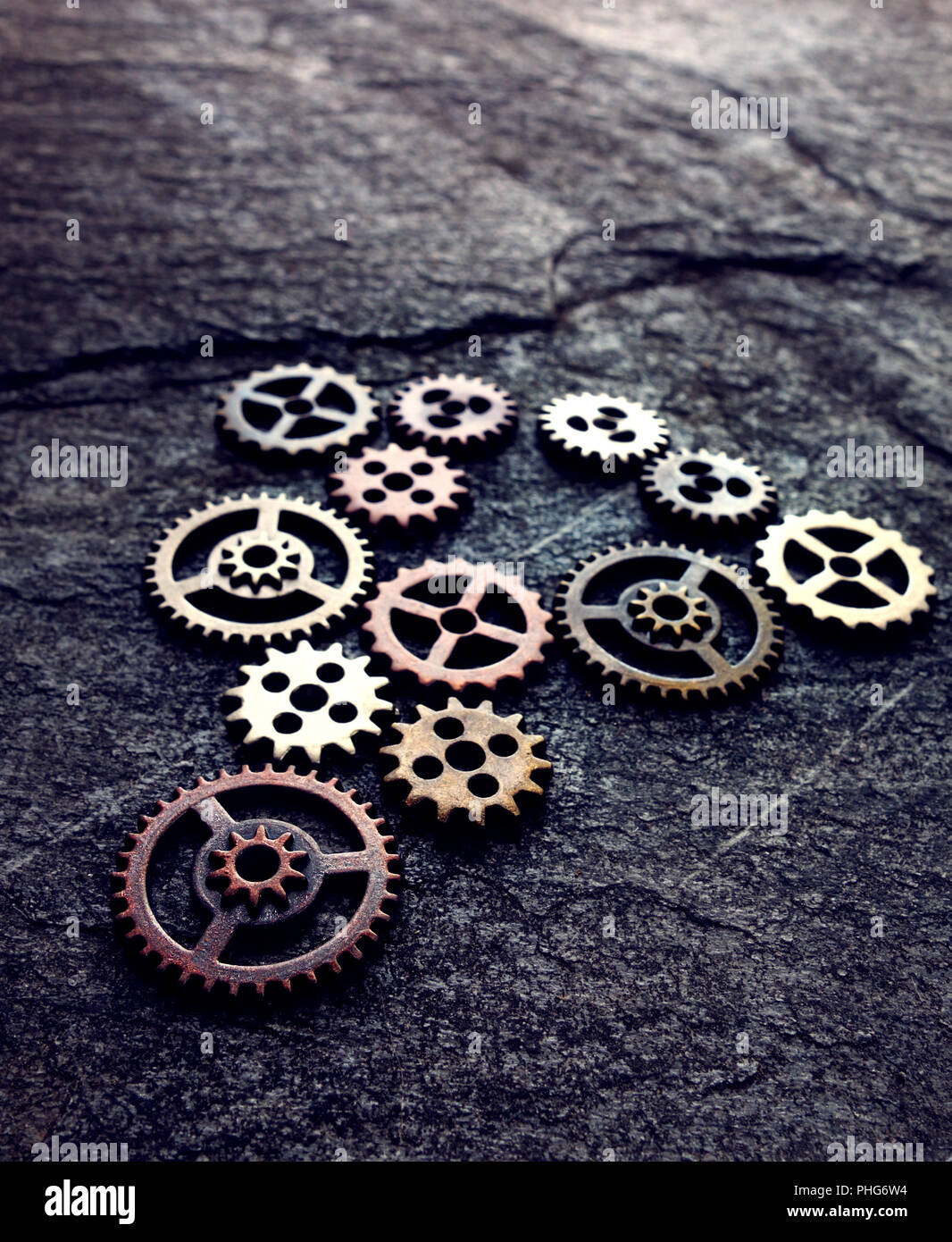 Group of gears Stock Photo - Alamy
