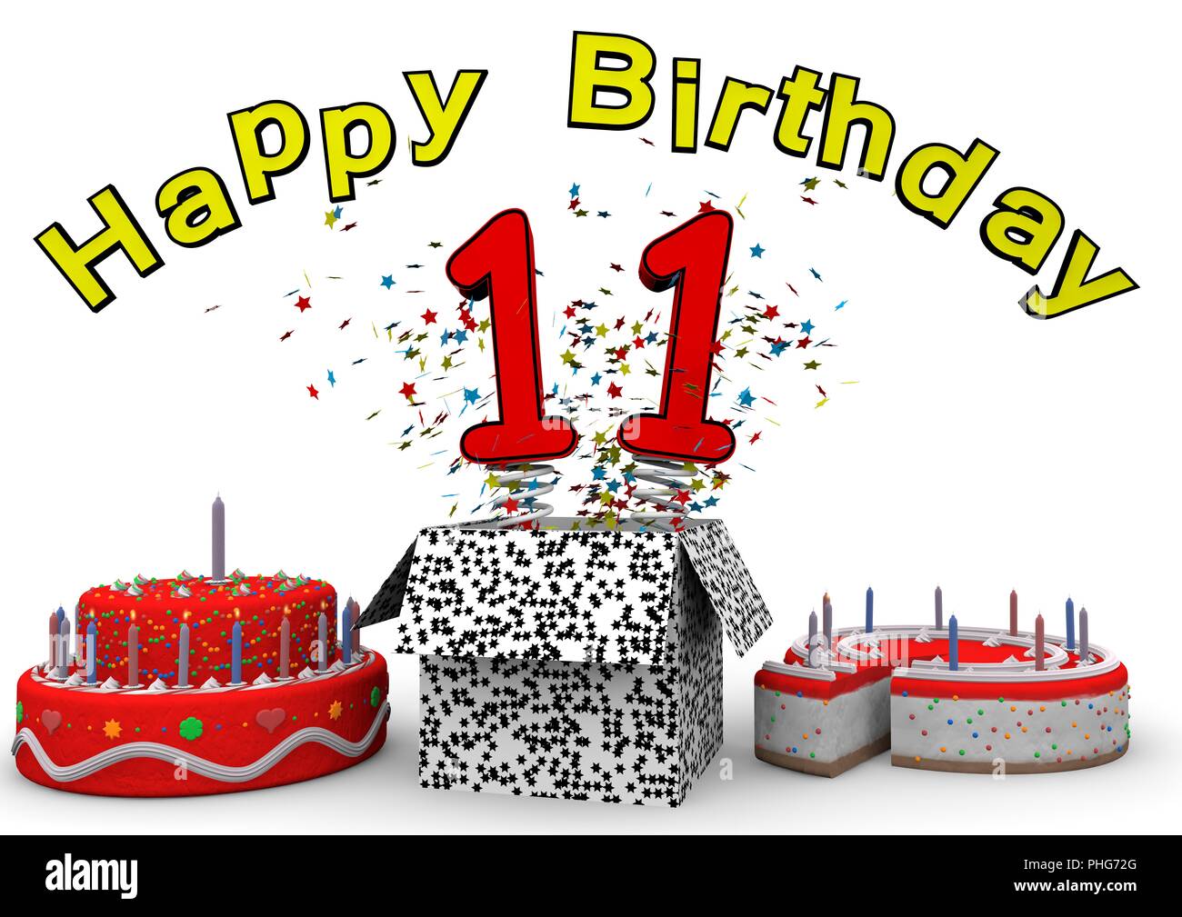 11 year old birthday cake hi-res stock photography and images - Alamy