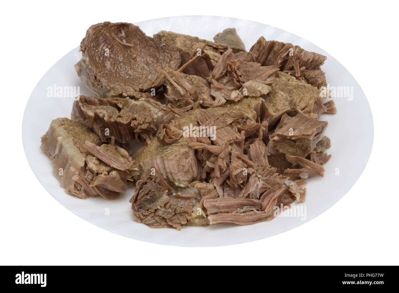 Boiled meat of beef Stock Photo - Alamy