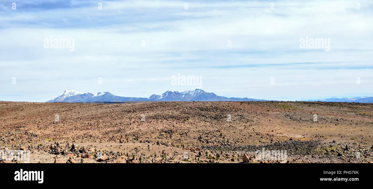 Peruvian stones Nasca desert panorama Stock Photo - Alamy