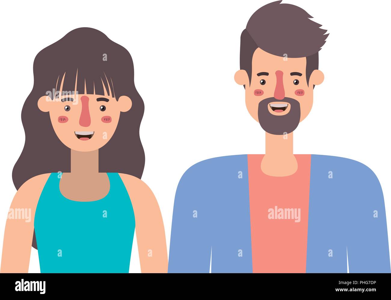 couple avatar characters icons Stock Vector Image & Art - Alamy