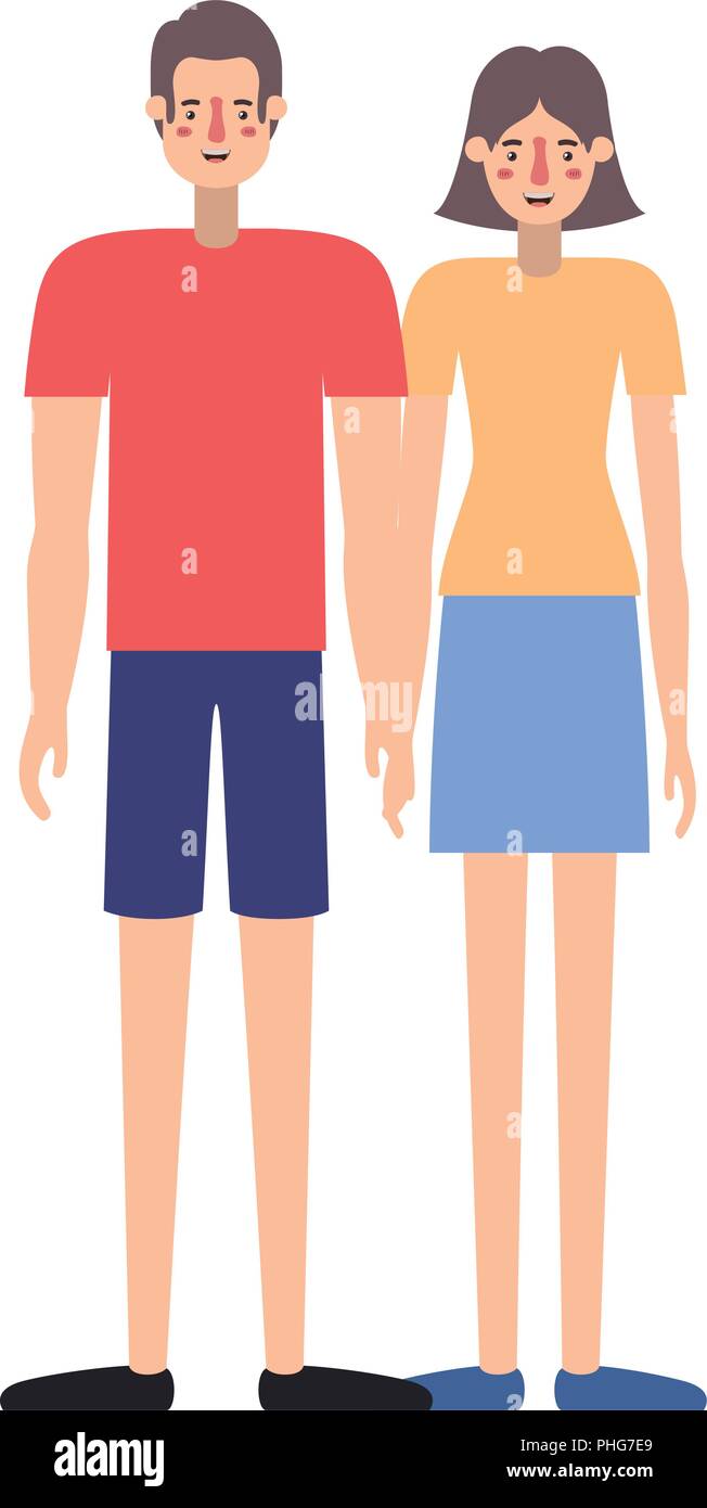 couple avatar characters icons Stock Vector Image & Art - Alamy