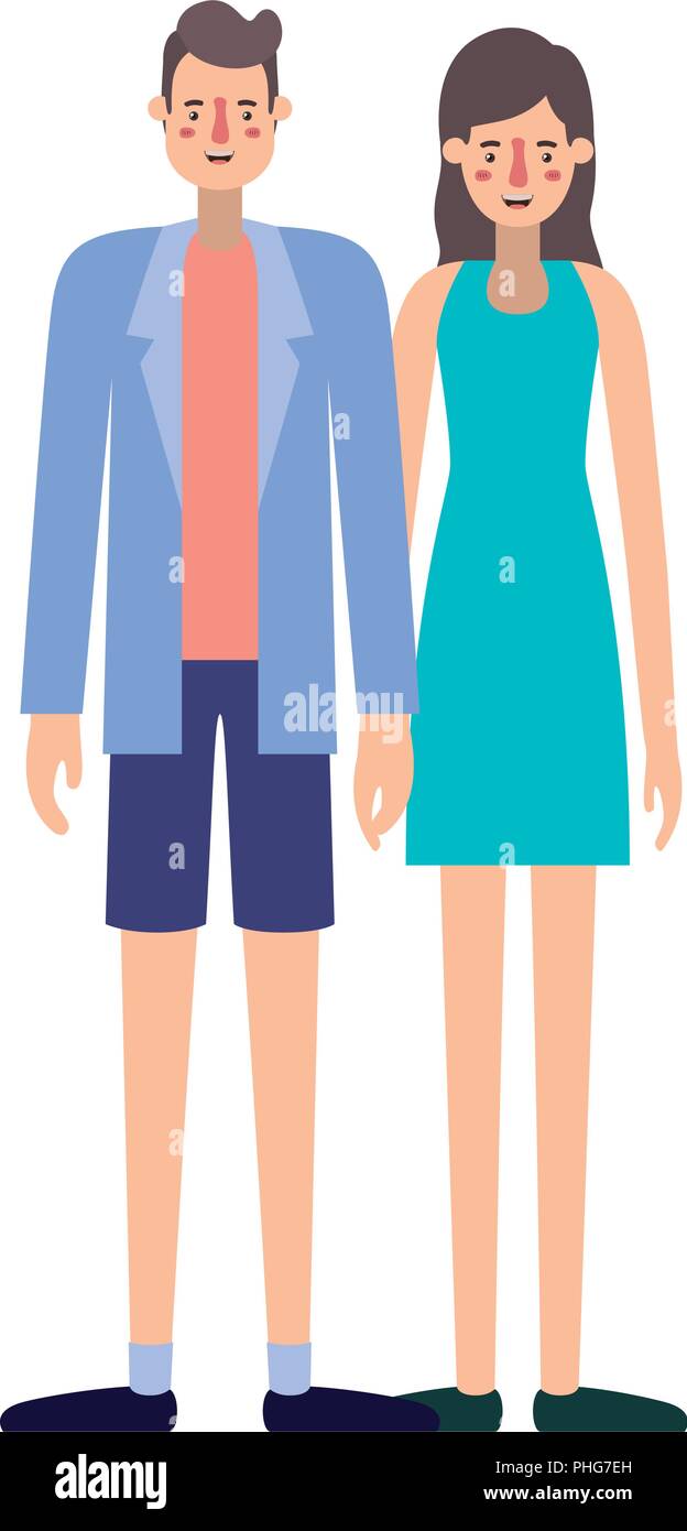 couple avatar characters icons Stock Vector Image & Art - Alamy