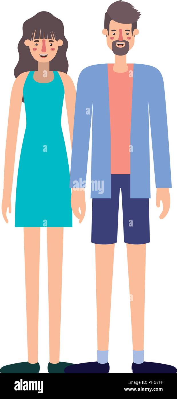 couple avatar characters icons Stock Vector Image & Art - Alamy