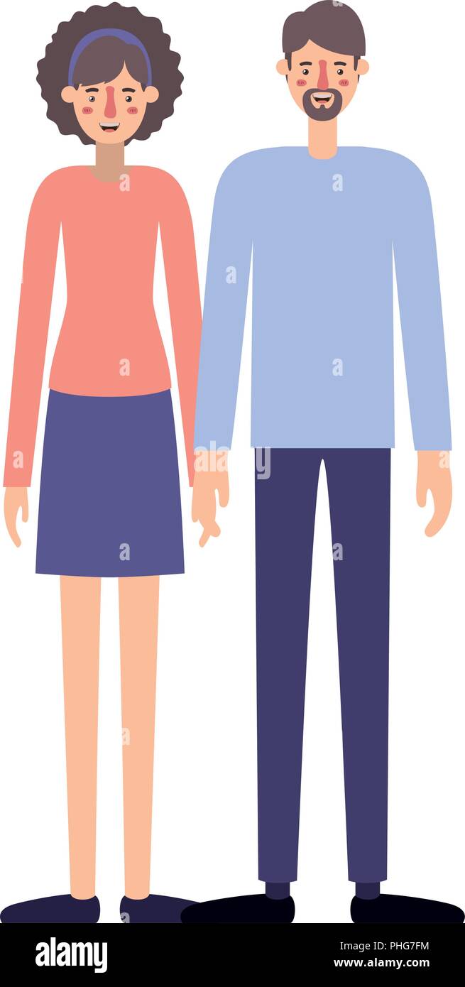 couple avatar characters icons Stock Vector Image & Art - Alamy