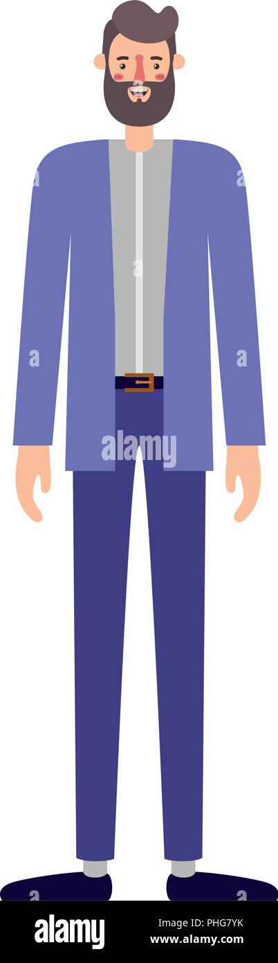 young man with beard avatar character Stock Vector Image & Art - Alamy