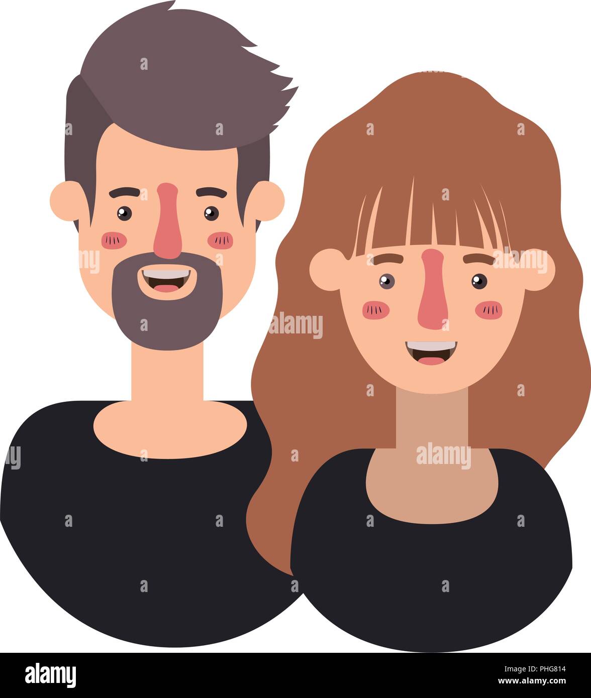 couple avatar characters icons Stock Vector Image & Art - Alamy