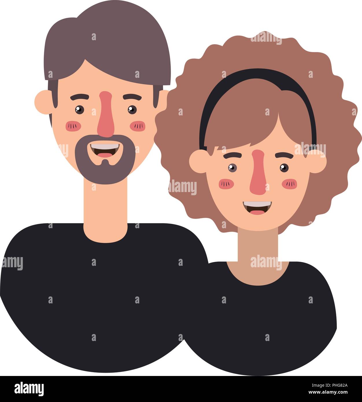 couple avatar characters icons Stock Vector Image & Art - Alamy