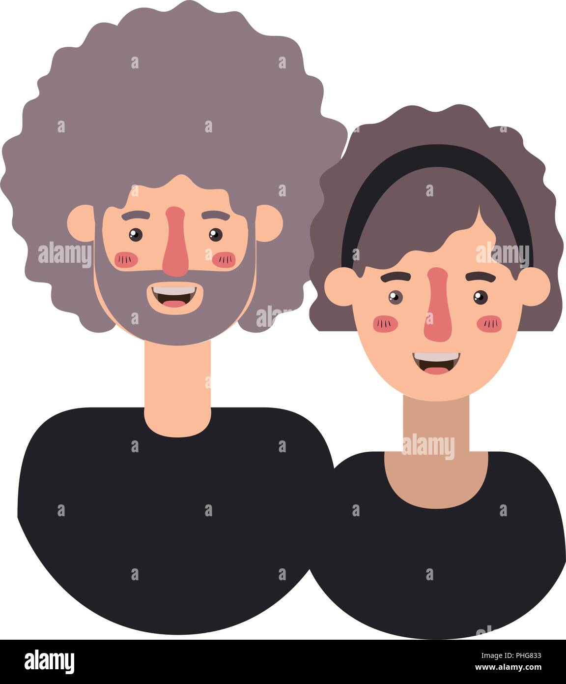 couple avatar characters icons Stock Vector Image & Art - Alamy