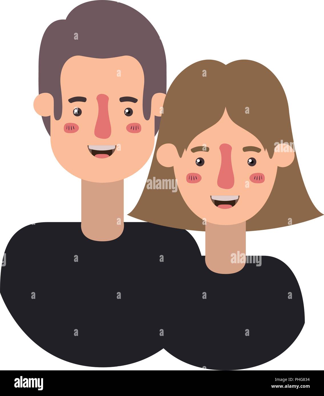 couple avatar characters icons Stock Vector Image & Art - Alamy