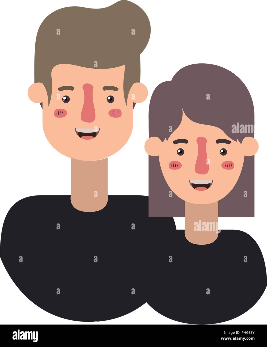 couple avatar characters icons Stock Vector Image & Art - Alamy