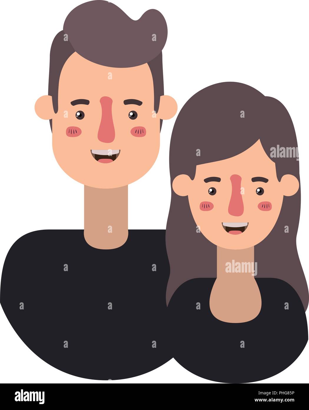 couple avatar characters icons Stock Vector Image & Art - Alamy