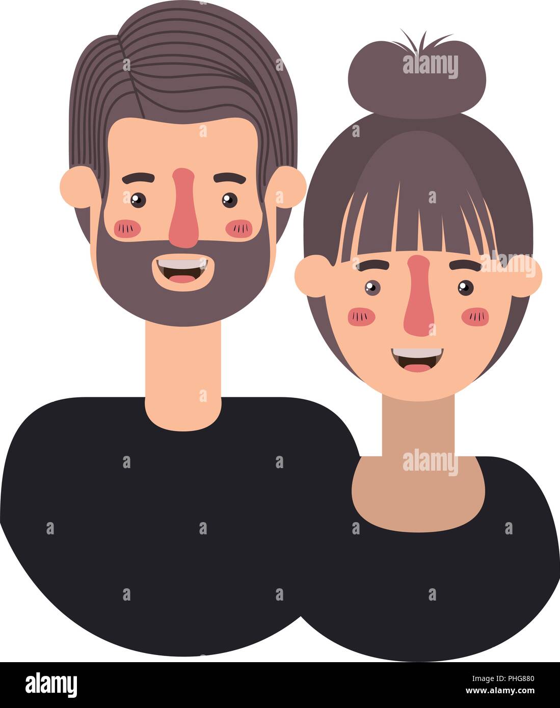 couple avatar characters icons Stock Vector Image & Art - Alamy