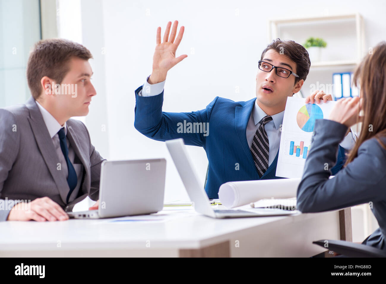 Business meeting with employees in the office Stock Photo - Alamy