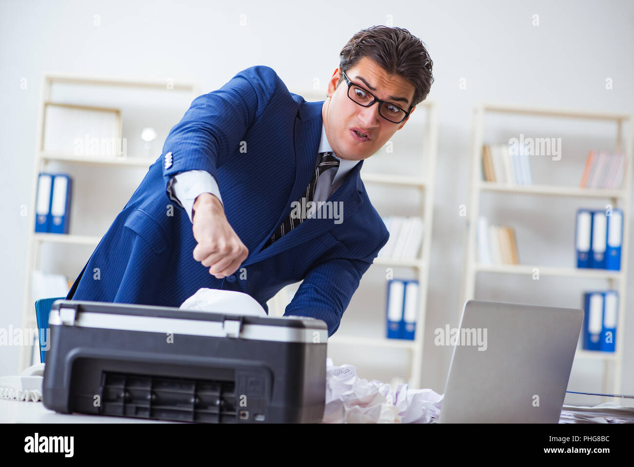 Angry and paper and office and copier hi-res stock photography and ...