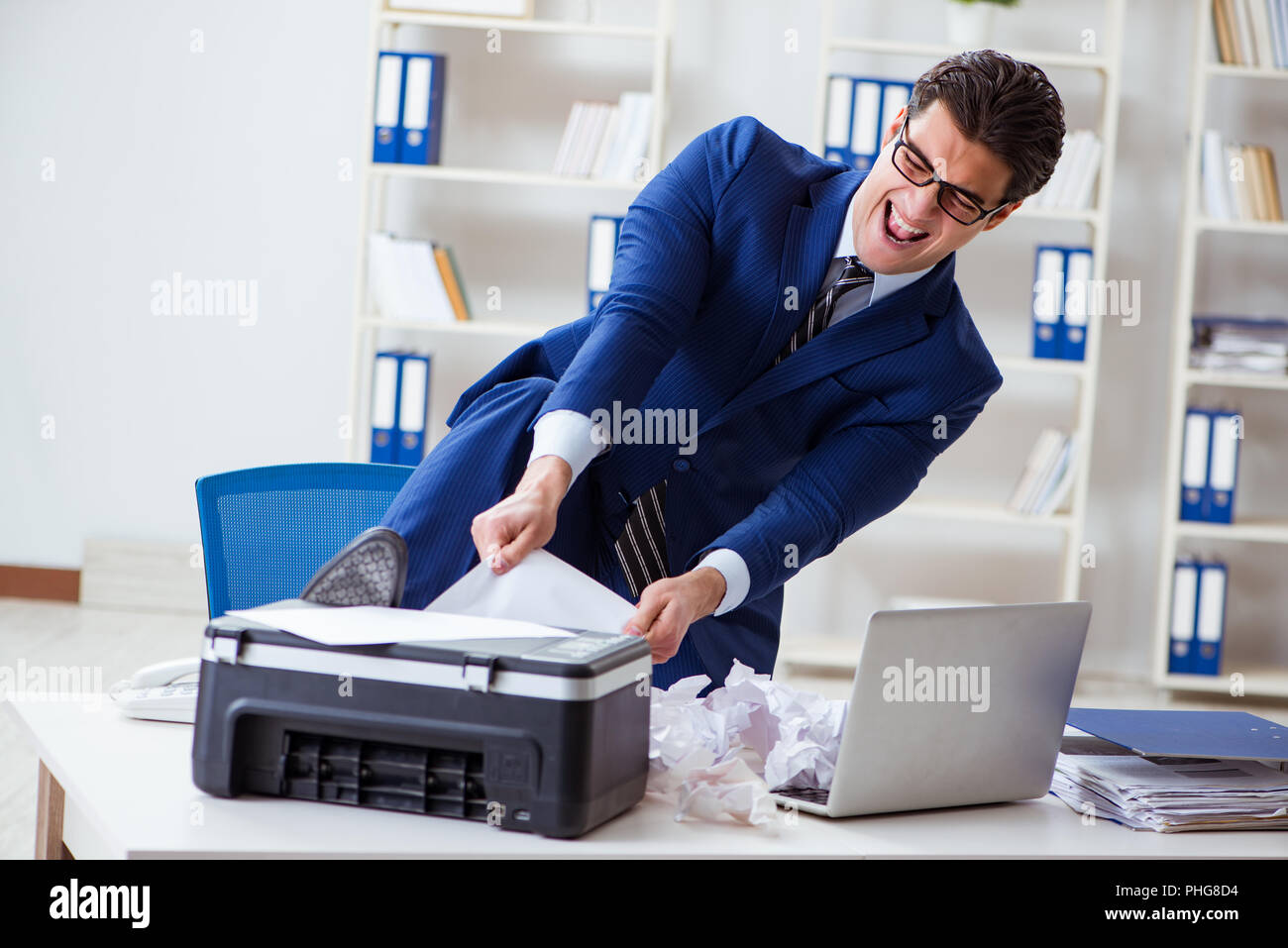 Angry and paper and office and copier hi-res stock photography and ...