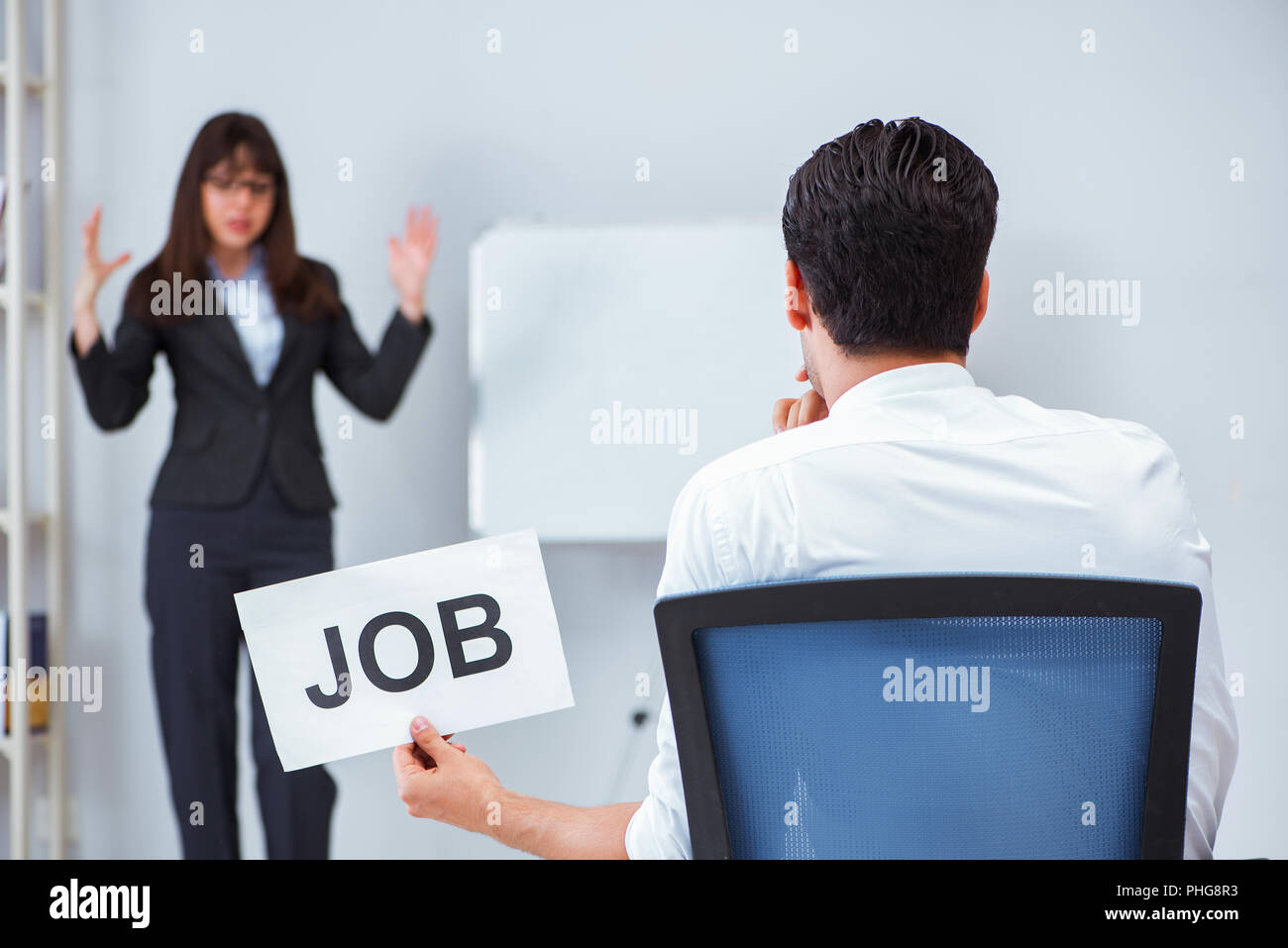 Business people in recruitment concept Stock Photo - Alamy