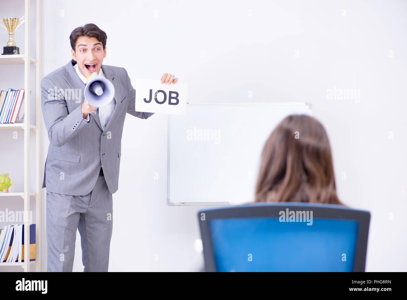 Business people in recruitment concept Stock Photo - Alamy