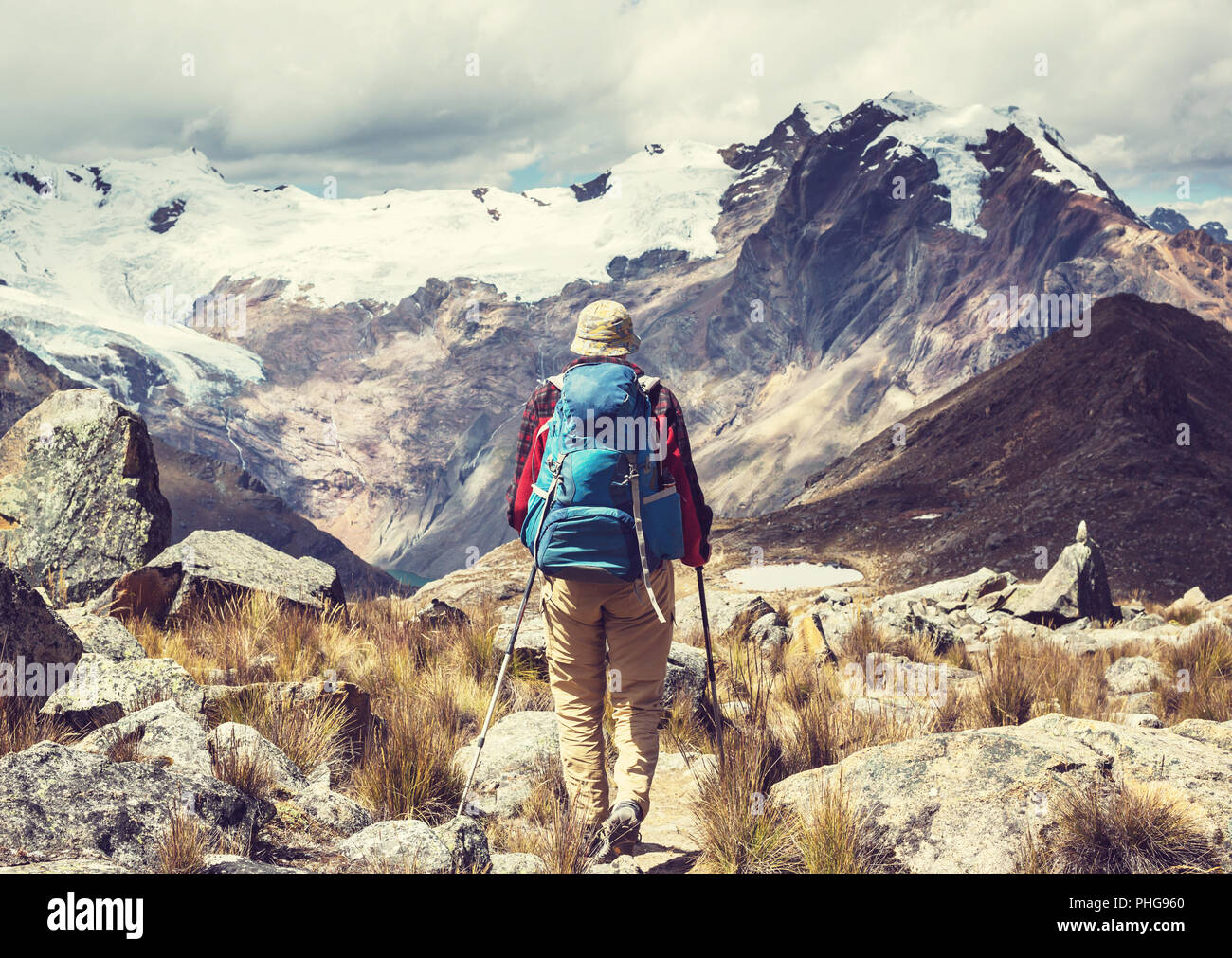 Hike in Peru Stock Photo - Alamy