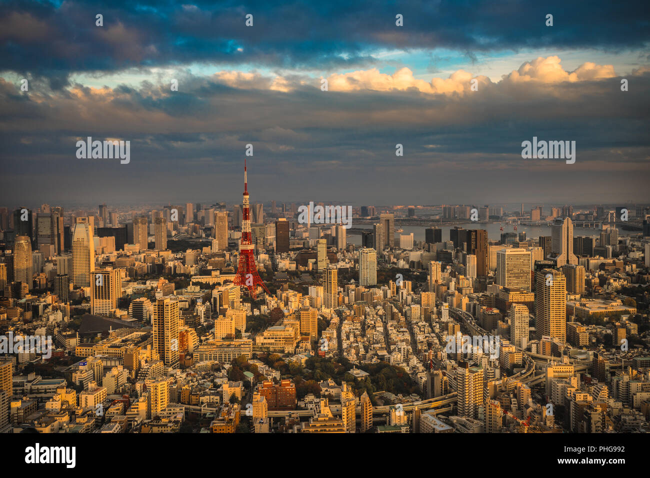 Tokyo aerial panoramic view Stock Photo - Alamy