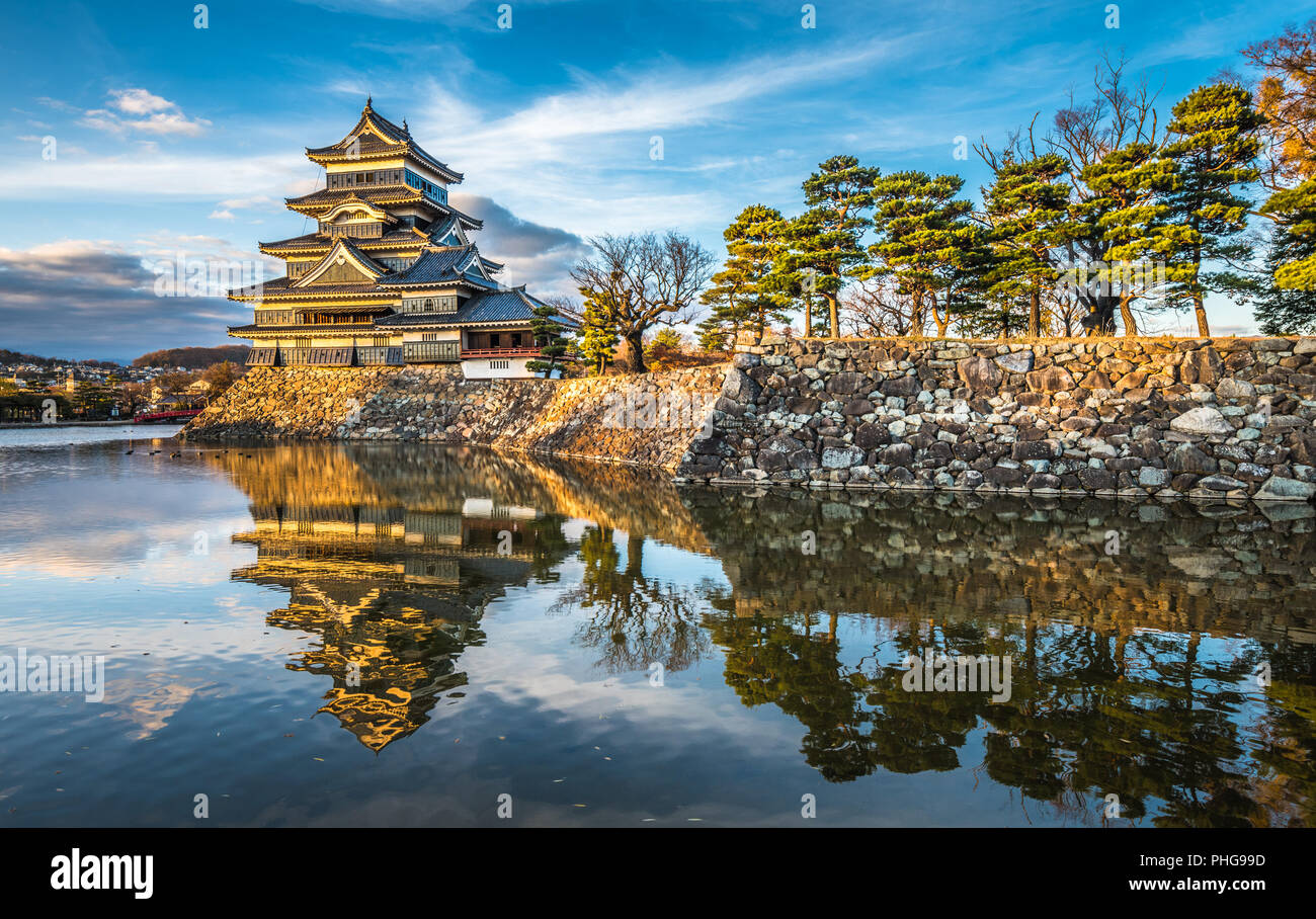 Matsumoto castle, national treasure of Japan Stock Photo - Alamy