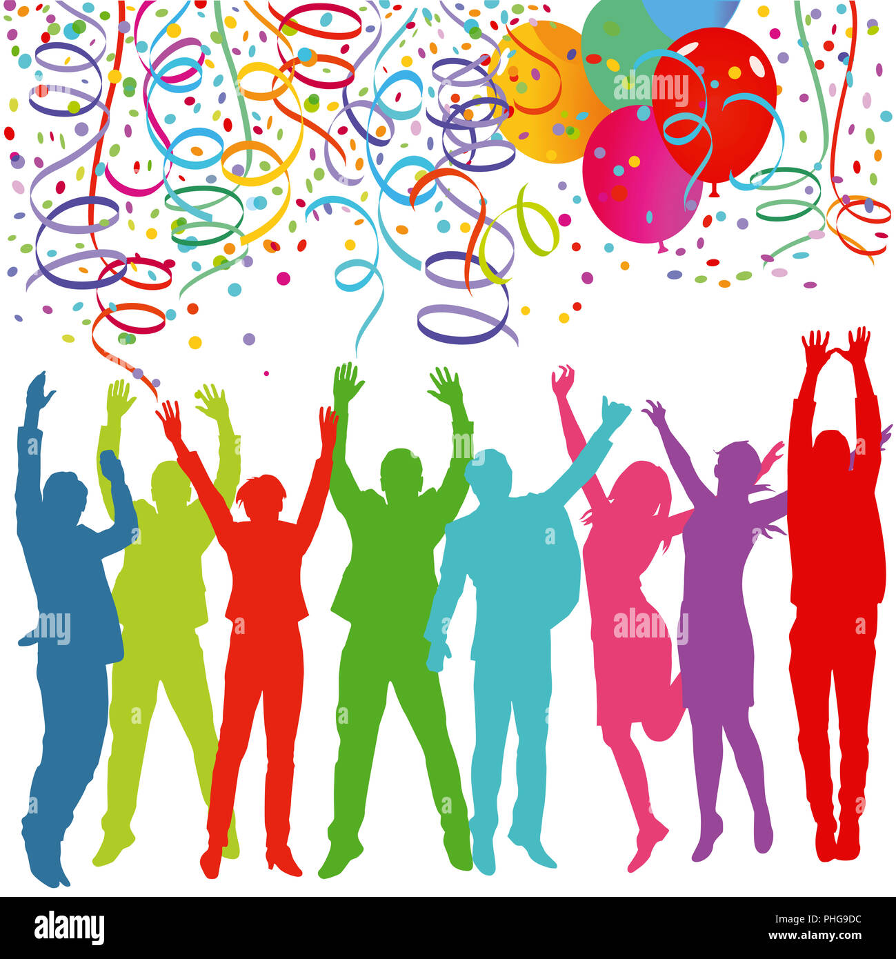 a group of people celebrates an event Stock Photo - Alamy