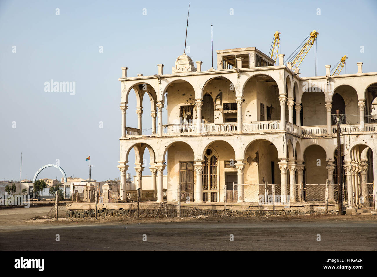 Scenes from Eritrea's Red Sea port of Massawa, still in ruins decades ...