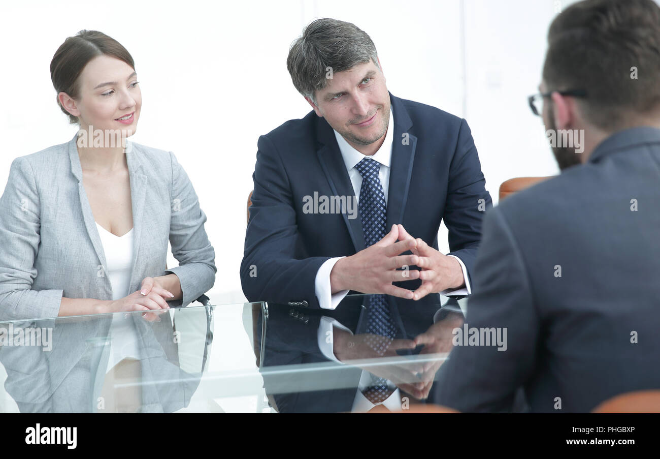 Business - meeting in an office Stock Photo - Alamy
