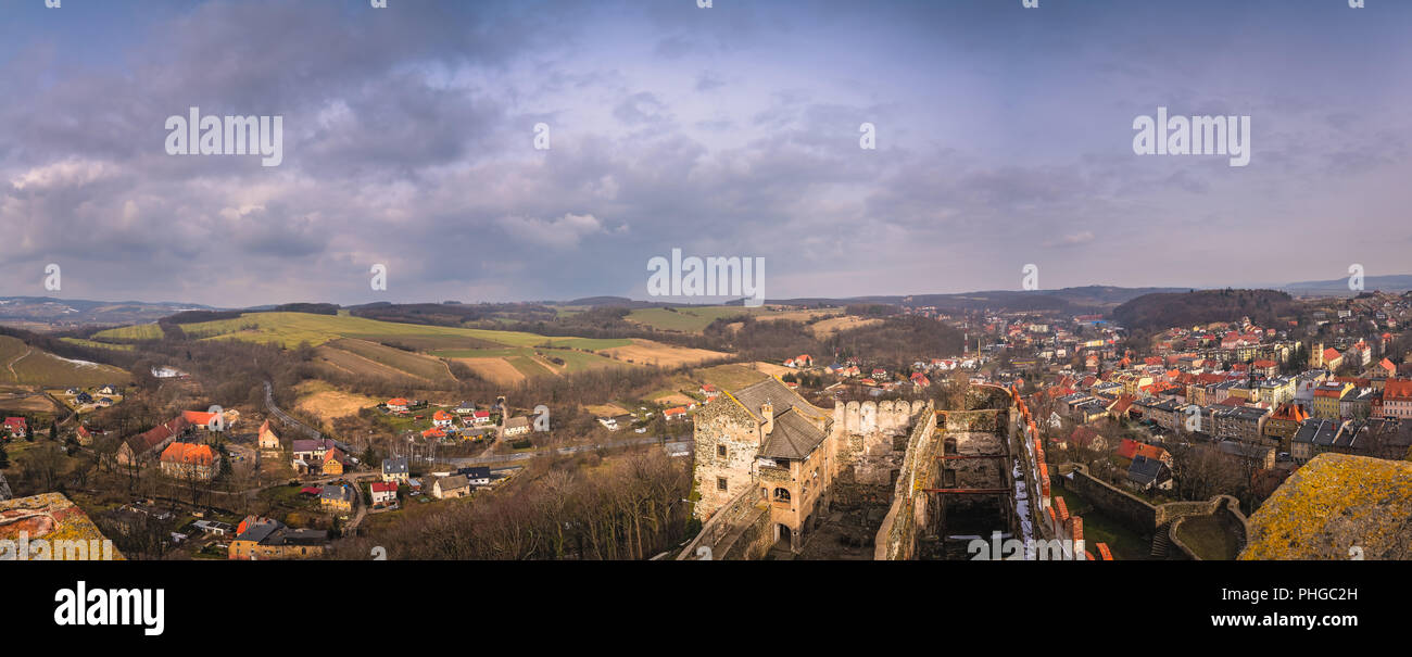 Panorama of Bolkow town Stock Photo - Alamy