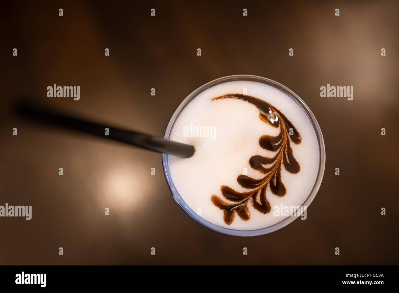 Latte leaf pattern hi-res stock photography and images - Alamy