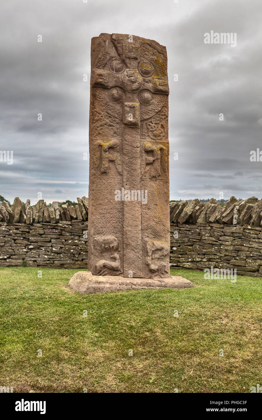 Aberlemno sculptured stone, Angus, Scotland, UK Stock Photo - Alamy