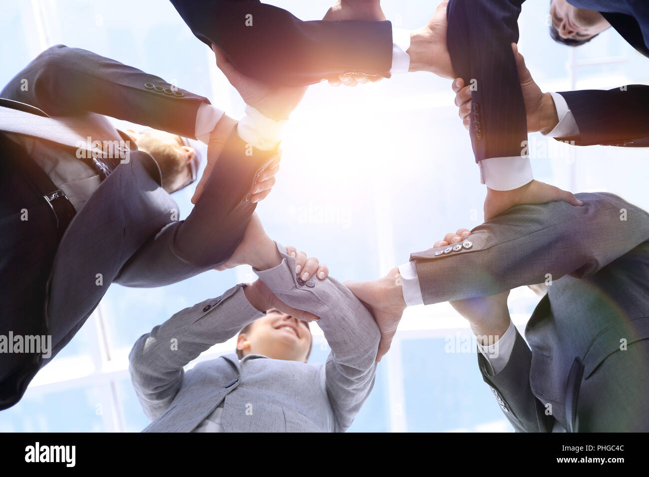 Business team taking others hi-res stock photography and images - Alamy
