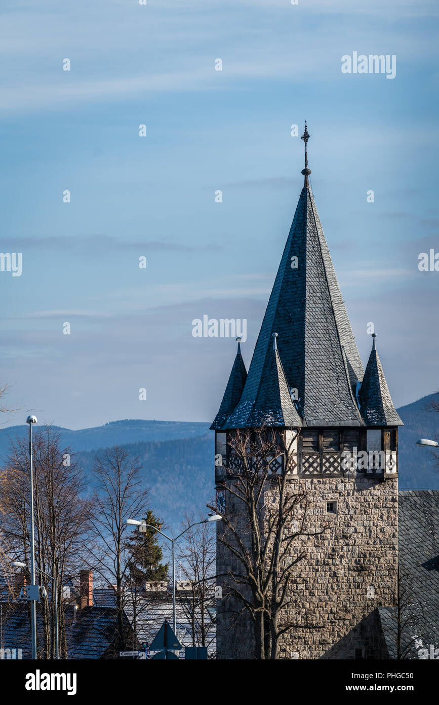 High church tower Stock Photo - Alamy